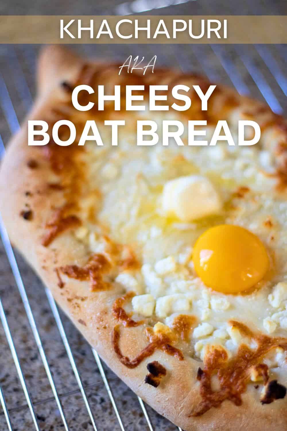 Easy Khachapuri Recipe (Georgian Cheesy Boat Bread) - Rooted Deep Home